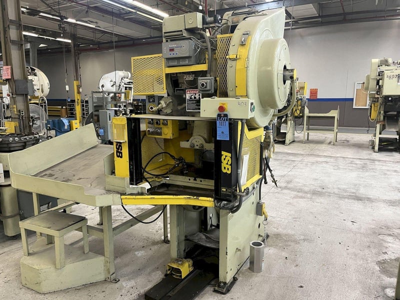 22 Ton, Federal, OBI press, 3" stroke, 8.25" Shut Height, 2" ram ...