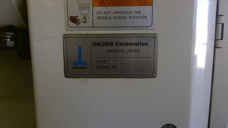 Okuma #MC-60VAE, CNC vertical mill, OSP-7000M Control, 60" X, 25.9" Y ...