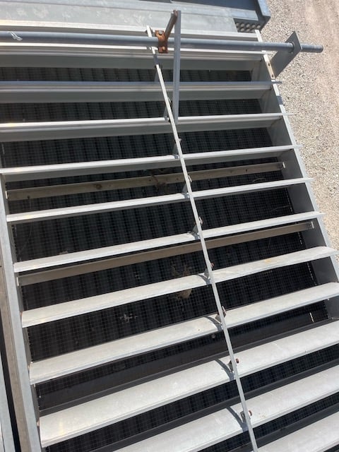 65801 sq.ft., 550 psi, Chart Cooler, Air Fin Cooler, 50 HP, 2 fans ...