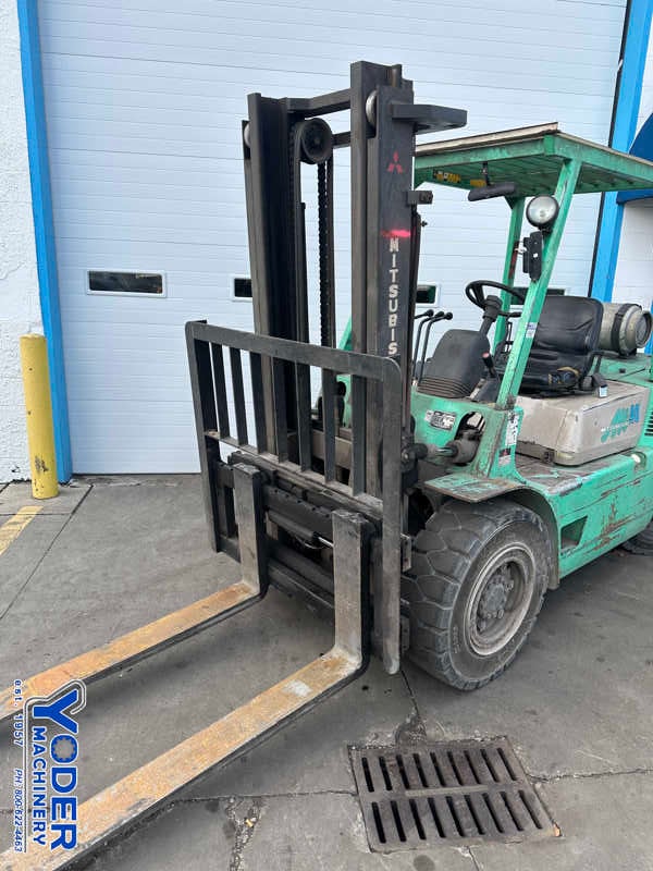 9000 lb. Mitsubishi #FGC40K, forklift truck, LP gas, pneumatic tire ...