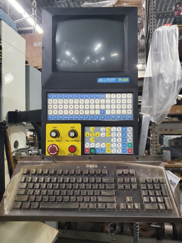 Millport Rhino, CNC bed mill, Centroid M60 CNC Control, 12" x50" table ...