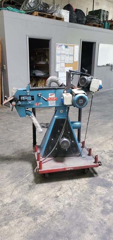 2.95" x 78.74" Scantool #75CGX-2000, horizontal belt sander, 7.87" x2.95" x1.65" contact wheel ...