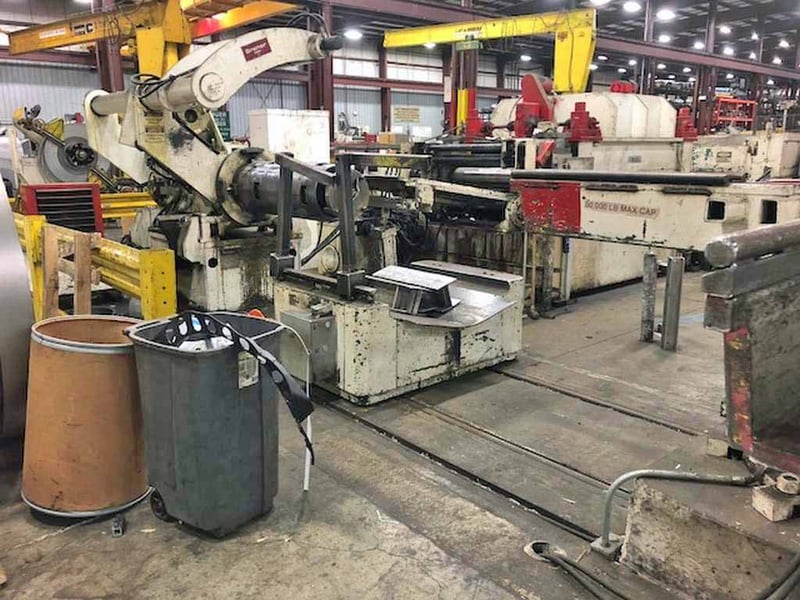 48" x .375" Braner/Delta, Cut to Length Line, 40000 lb., 50000 PSI, 72 ...