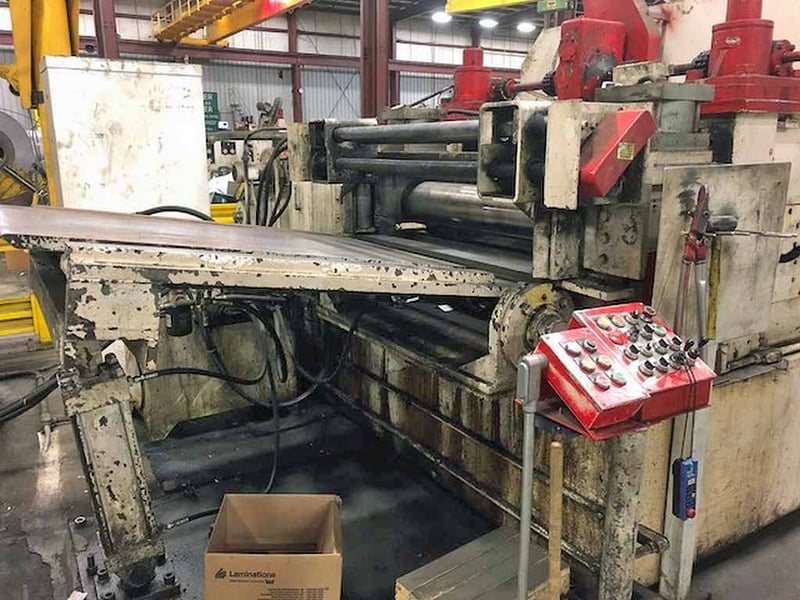 48" x .375" Braner/Delta, Cut to Length Line, 40000 lb., 50000 PSI, 72 ...