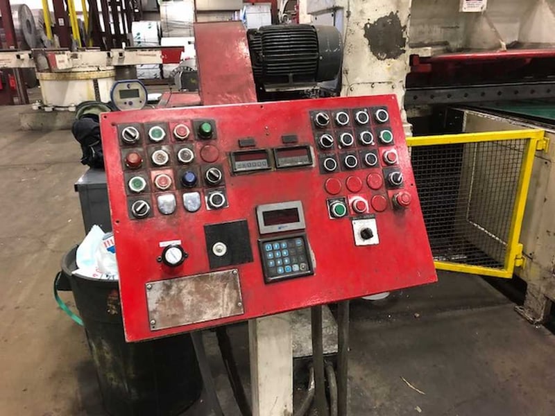 48" x .375" Braner/Delta, Cut to Length Line, 40000 lb., 50000 PSI, 72 ...