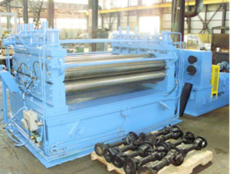 72" x .5" Cauffiel, Flex Roll Leveler, 9 rolls, 76" roll face, 8" work ...