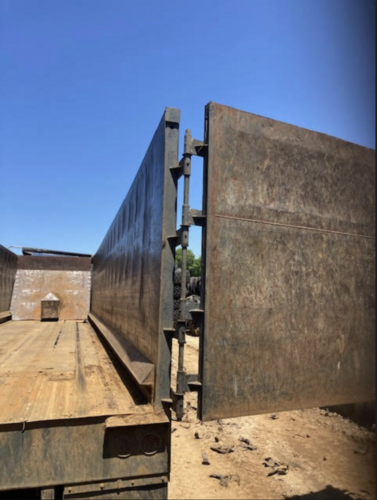 Warren push trailer, all steel, open top, 96" x 96", 2011 for Sale ...
