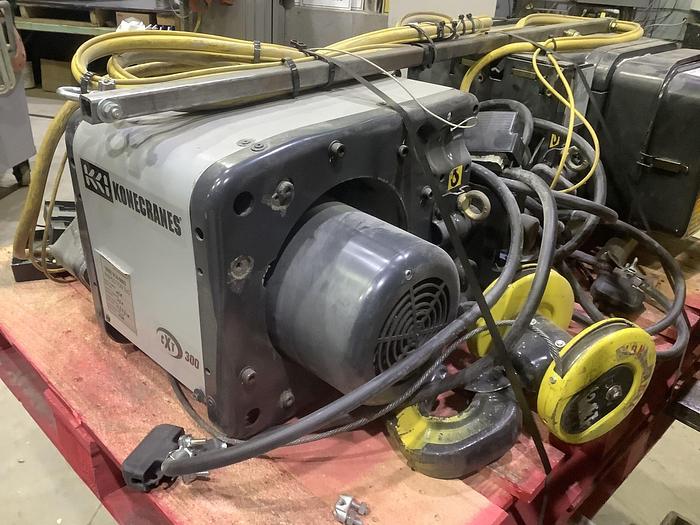 3 Ton, Konecranes #CXT-300, electric trolley hoist, 19.8' lift height ...