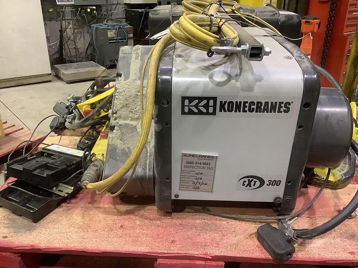 3 Ton, Konecranes #CXT-300, electric trolley hoist, 19.8' lift height ...