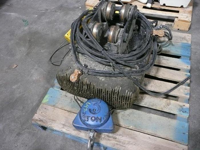 3 Ton, Christon-Moore, electric hoist, cable drive for Sale | Surplus ...