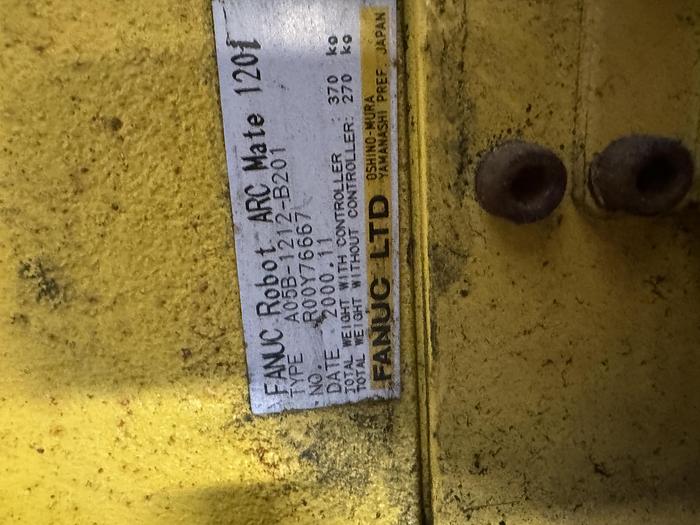 Fanuc, ArcMate 120i, 6-Axis mig welding robot w/Lincoln wire feeder ...