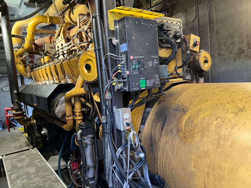 1600 KW Caterpillar #G3520C, Natural gas generator set, continuous, 600 ...
