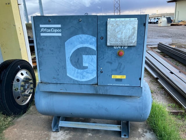 20 HP Atlas Copco #GA15, Air Compressor, S/N WUX584817, 2011 for Sale ...