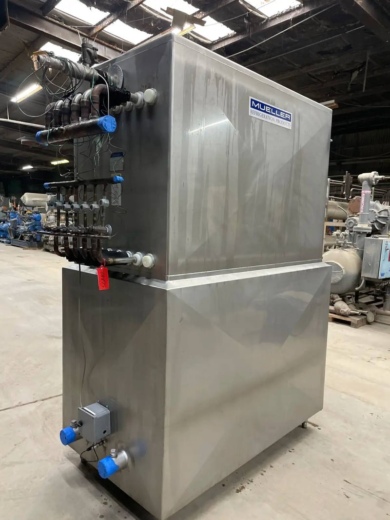 Mueller #165-FFC, Stainless Steel 3x5 plate chiller, 200°F, R22 DX refrigerant, 2023 For Sale ...