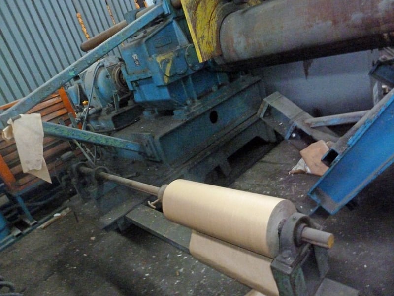 Paper Winder, 60" width Arm, 2" diameter, Manual Adjust Chuck, Mounted ...