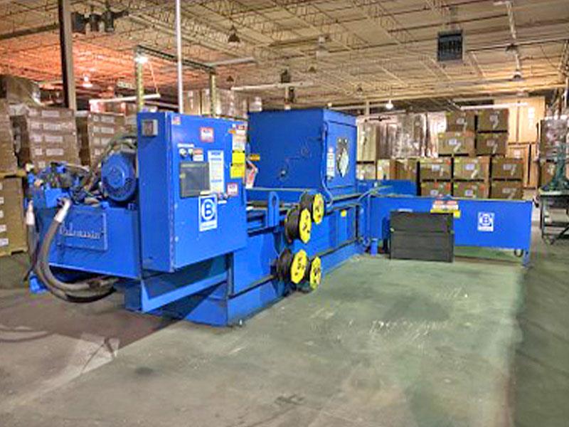 Balemaster #EO-650, 48" x 30" x variable auto-tie horizontal baler, 25 ...