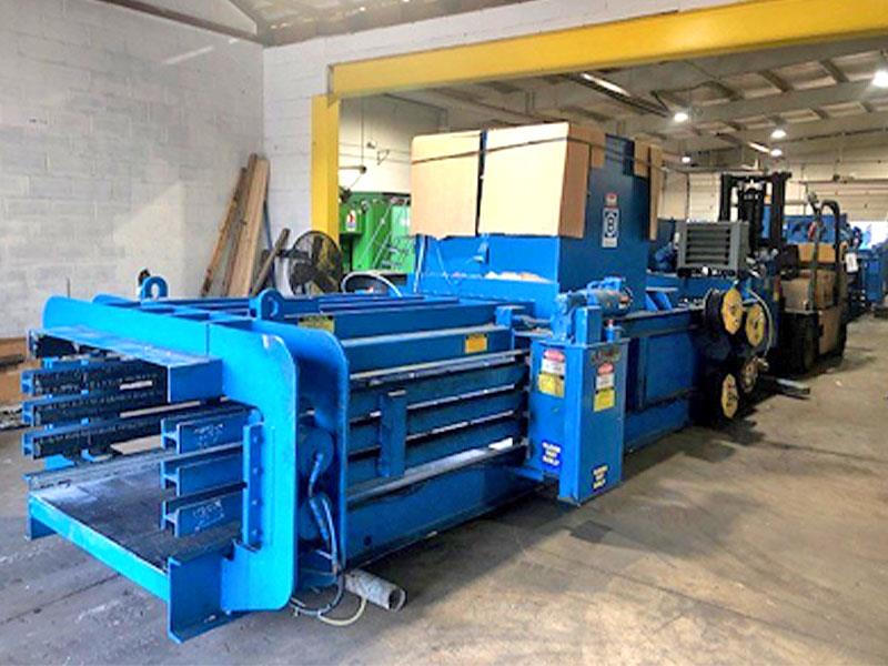 Balemaster #EO-650, 48" x 30" x variable auto-tie horizontal baler, 25 ...