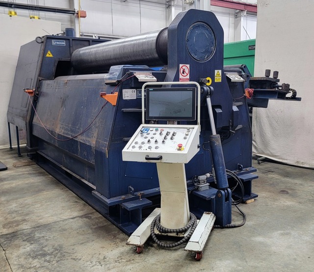 120" x 1.42" Faccin #4HEL-3146, 4-roll plate bending roll, 2016 For Sale | Surplus Record