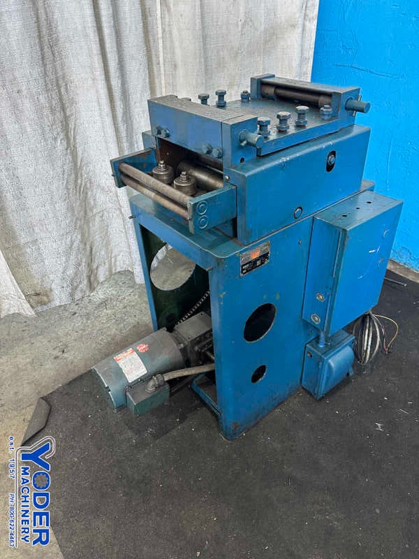 10.5" x .1" Benchmaster #910, 5-roll straightener, pinch rolls, 2.5 ...