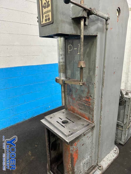 15 Ton, Fox #15, hydraulic C-frame press, 24" stroke, 9" throat, 19 ...