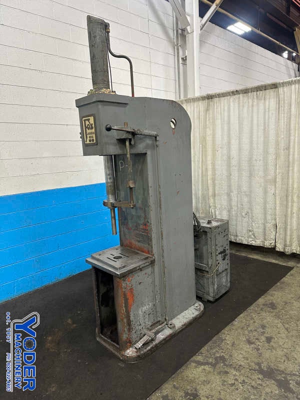 15 Ton, Fox #15, hydraulic C-frame press, 24" stroke, 9" throat, 19 ...
