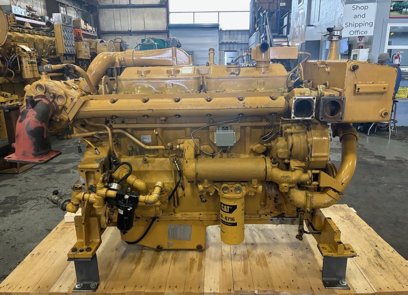 251 HP Caterpillar #3406-DIT, marine engine, 1800 RPM, sound attenuated ...