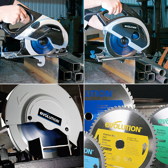 7-1/4" Evolution # EVOSAW180HD, cut steel without heat, burrs or ...
