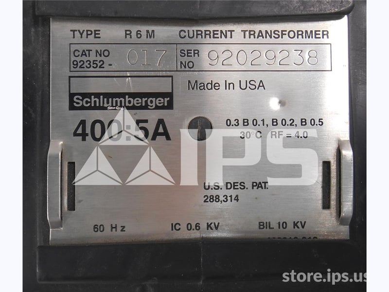 Schl Type R6m Current Transformer 400:5 Window Type for Sale | Surplus ...