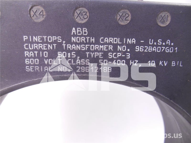 ABB Scp-3 Neutral Current Transformer 50:5 for Sale | Surplus Record