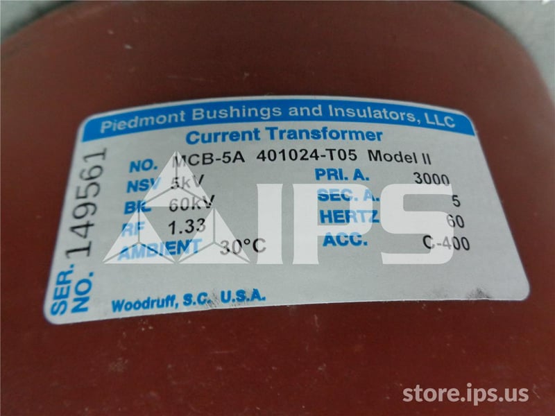 Piedmont Mcb5a Current Transformer 3000:5 New C400, 5kv, 60 KV Bil for ...