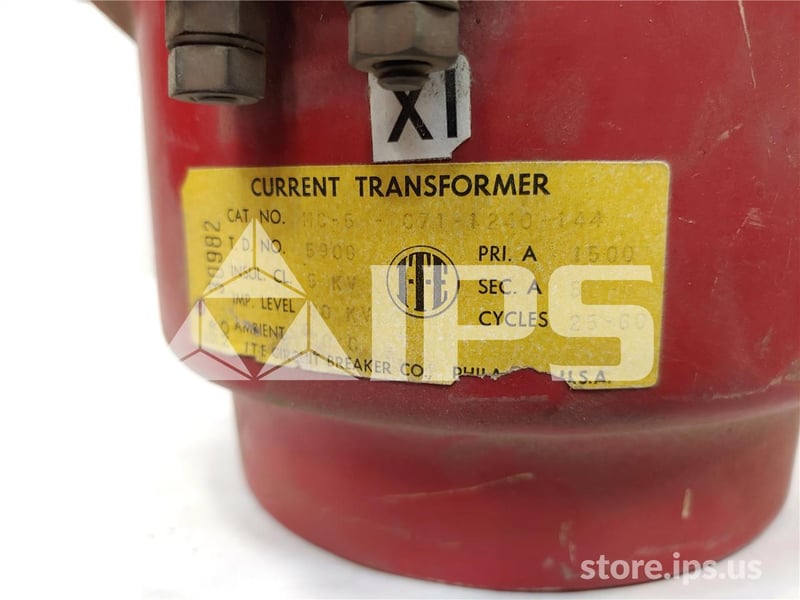 ITE Mc-5 Current Transformer 1500:5 C200, 5kv, 60 KV Bil, Window Style ...