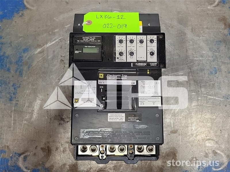 Square D Lx I-line Mccb Micrologic Series B Lsig, 600 Amps Ampacity for ...