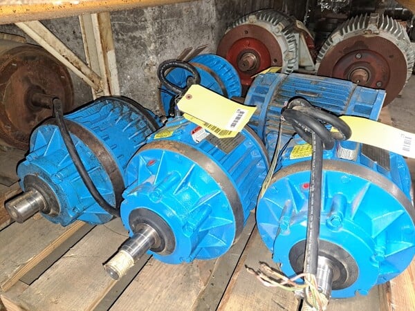 2.5 HP 1160 RPM Sweco, Frame 213T, Shaker-Duty-Motors, TENV, 230/460 ...