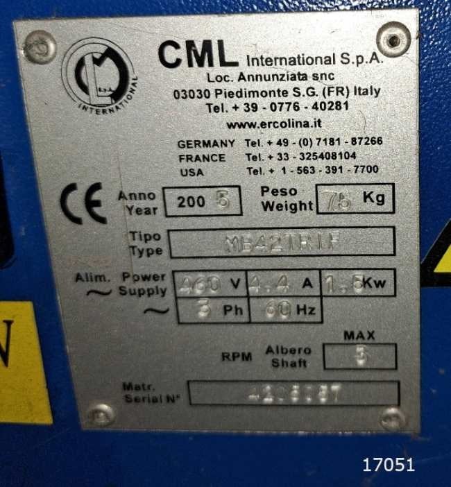 1/4" -1-1/2" Ercolina #MB42, rotary draw bender, 1-1/4" Sch 40 Pipe, 1 ...