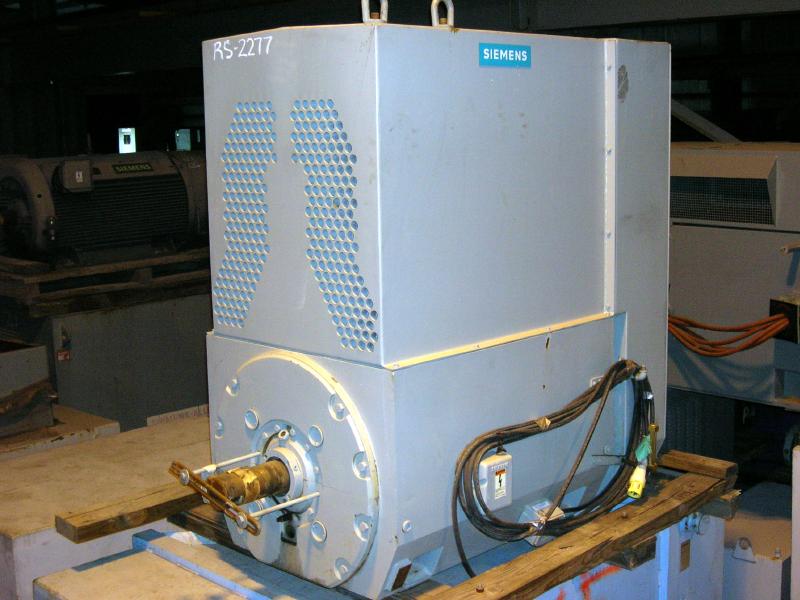350 HP 1770 RPM Siemens, Frame 509US, TEFC, surplus, 2300 Volts For ...