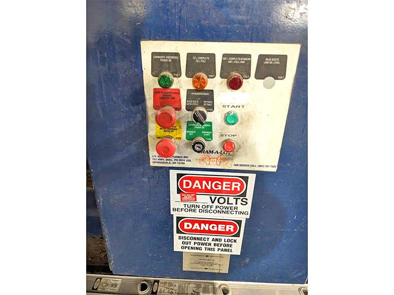 Cram-A-Lot #HX-60, 60" x 30" x 40" horizontal closed door baler, 7 ...