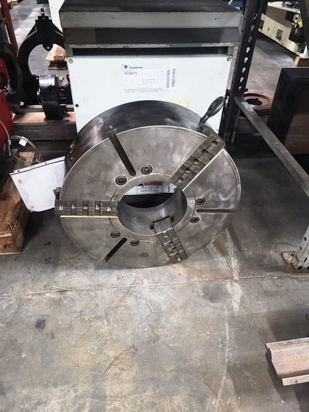 24" 3-Jaw Chuck, 9-1/4" thru hole, A1-5 For Sale | Surplus Record