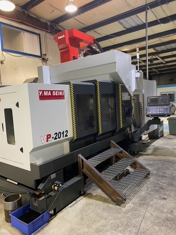 Yama Seiki #VP-2012D, vertical gantry type CNC double column machining ...