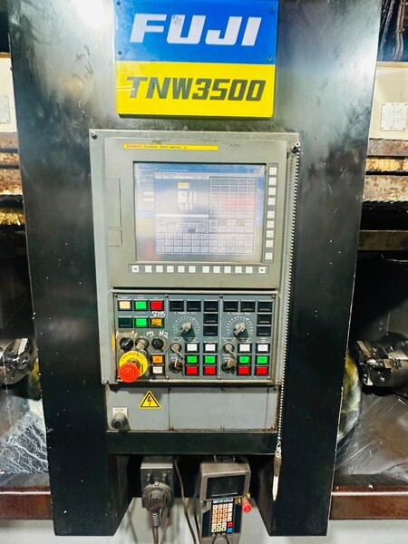 Fuji #TNW-35TR, 6-Axis twin spindle live tool lathe w/gantry robot, 3 ...