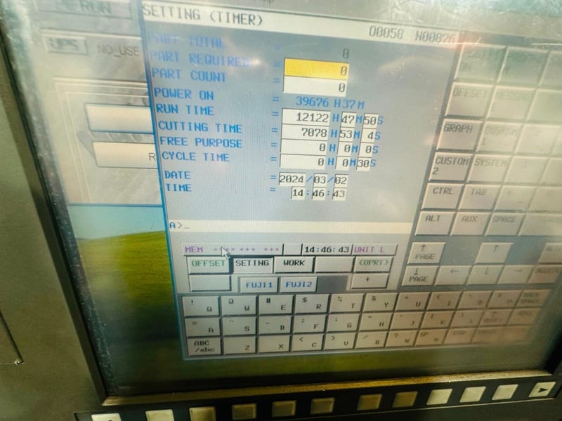 Fuji #TNW-35TR, 6-Axis twin spindle live tool lathe w/gantry robot, 3 ...