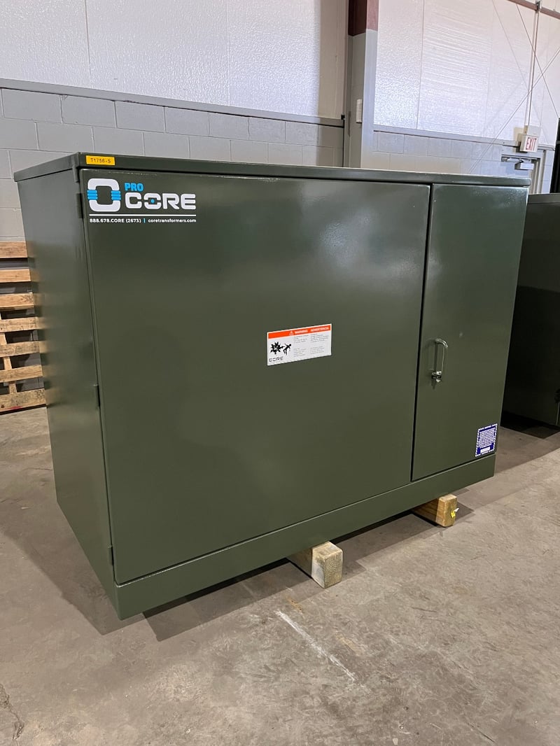 500 KVA 34500Y Grounded Primary, 480Y/277 Secondary, Core Transformer ...