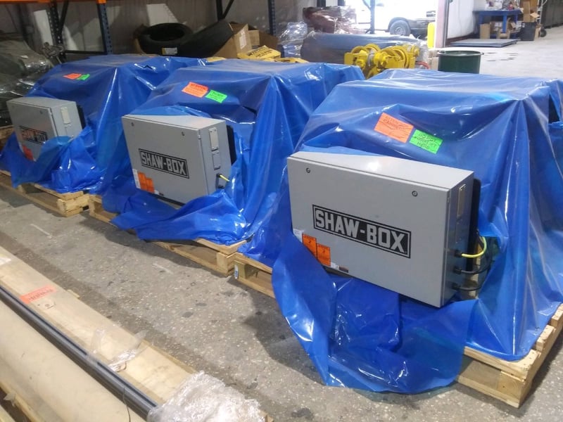 10 Ton, Shaw-Box #WC3M Hoist 20 FPM, Trolley 50 Feet Per Minute, 460 V ...