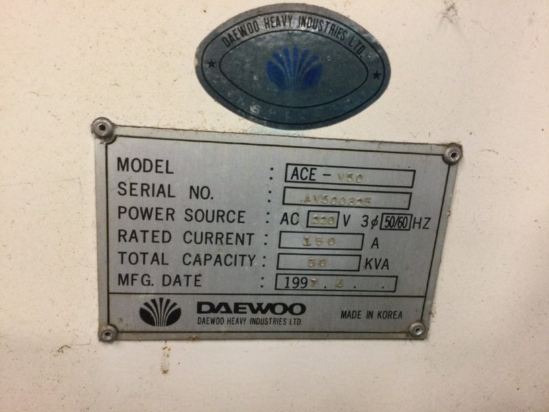 Daewoo Doosan #Ace-V50, vertical machining center, 30 automatic tool ...