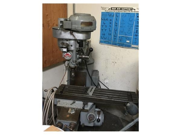 Tree #2UV, vertical mill, 10.5" x42" tbl. For Sale | Surplus Record