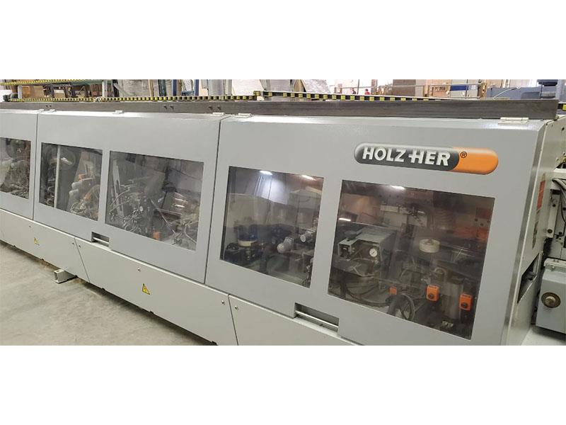 Holz-Her #1488-Triathlon, edgebander w/ pre-mill & corner rounding ...