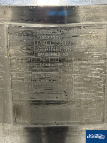 79 gallon Precision Stainless Reactor, 316L Stainless Steel, 30 ...