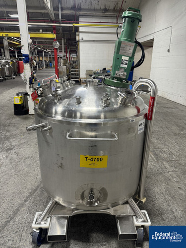 158 gallon Precision Stainless Reactor, 316L Stainless Steel, 38 ...