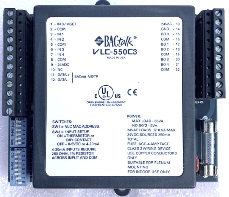 Alerton VLC-550C3 BACtalk BACnet-Compliant Field Programmable ... Alerton VLC-550C3 BACtalk BACnet-Compliant Field Programmable ...