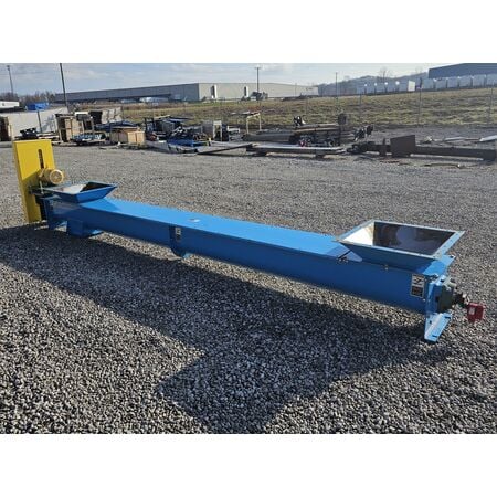 12" diameter x 14' long, Orthman, industrial screw auger conveyor, 13 ...