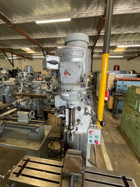 Bridgeport, vertical mill, 9" x42" table, 1 HP, 80-4200 RPM, variable ...